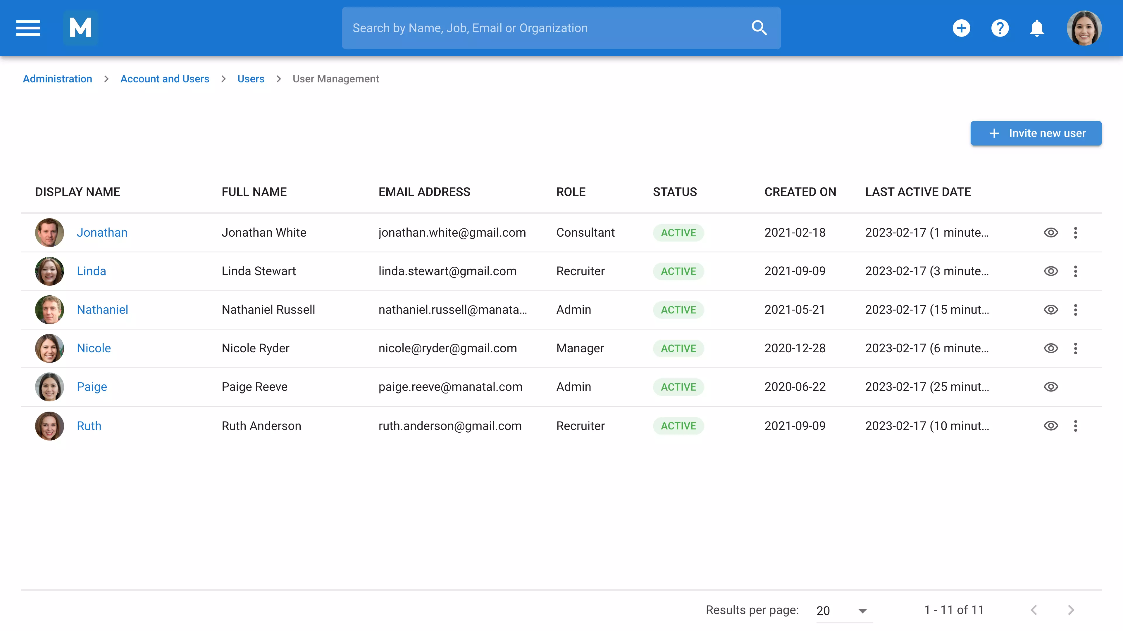 Collaboration Features | Cloud-Based ATS | Manatal